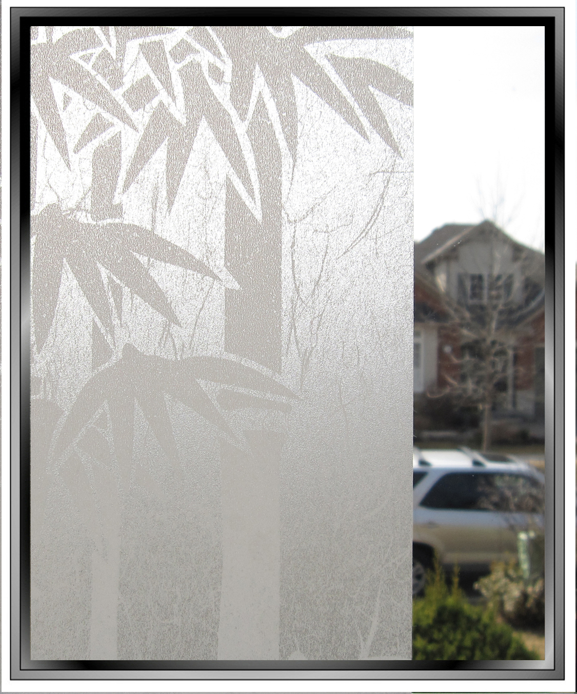 Bamboo Frost - Decorative Privacy Window Film
