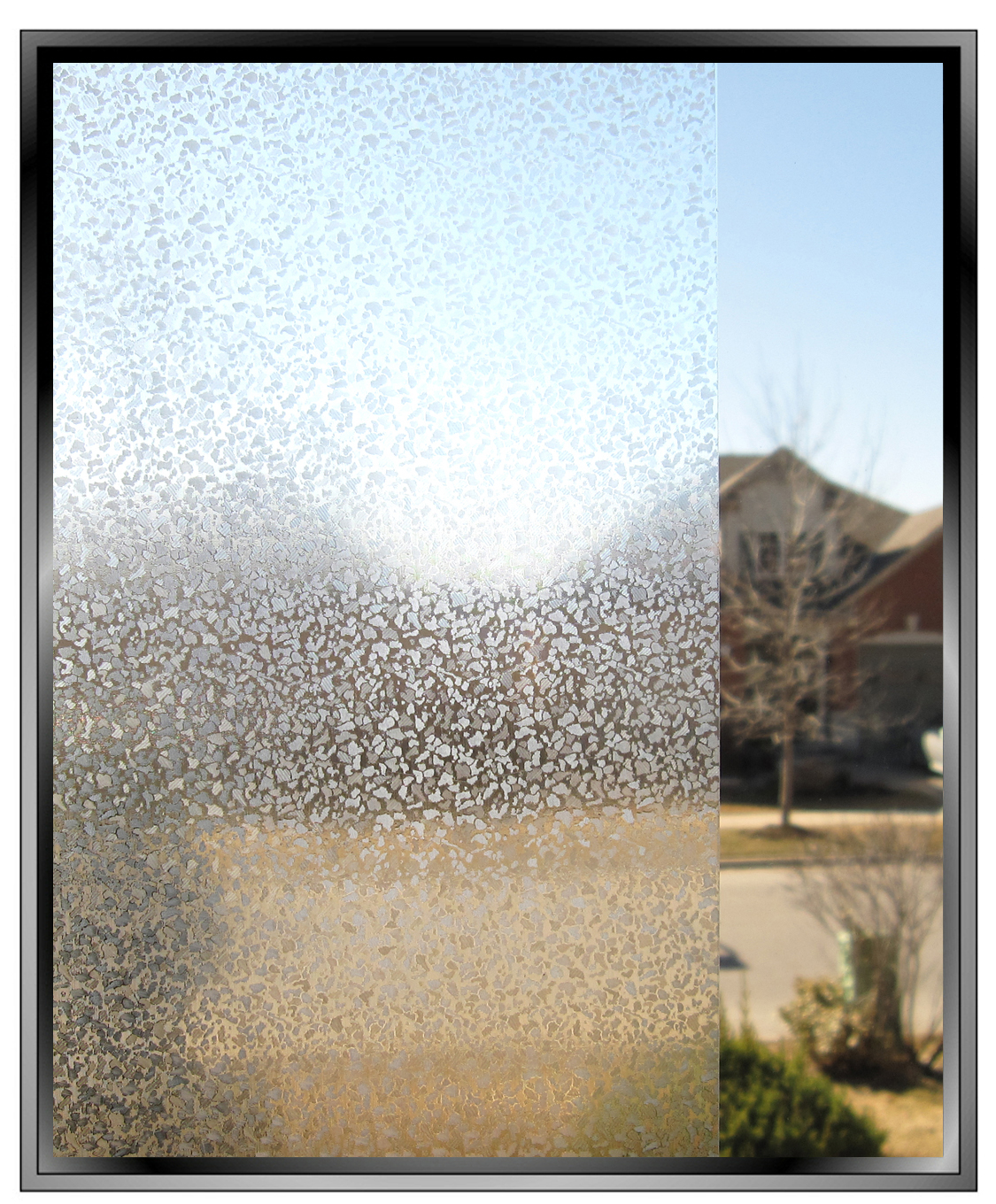 Ice Chip Decorative Privacy Window Film